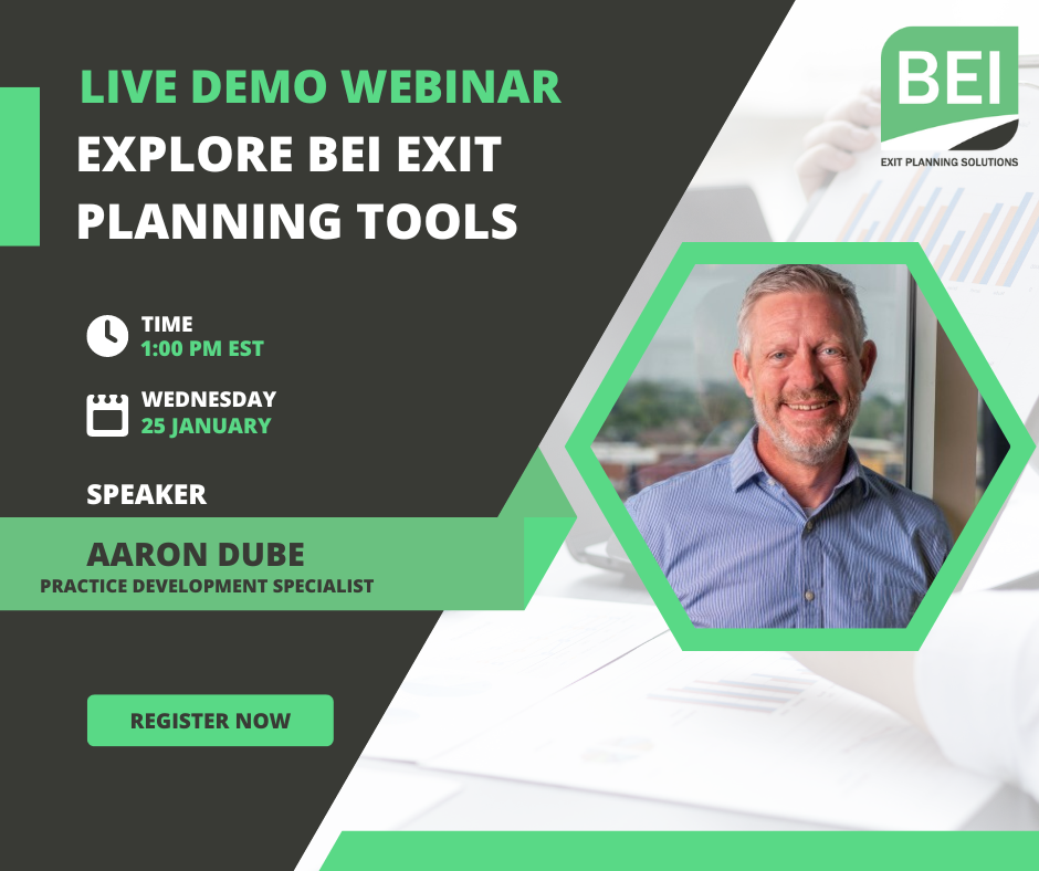Live Exit Planning Demo: Explore BEI Planning Tools